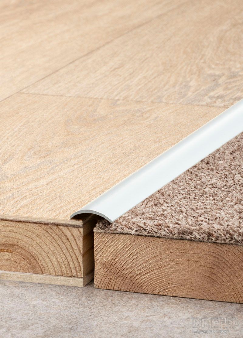 Přechodový profil AL PR3K stříbrný - samolepicí